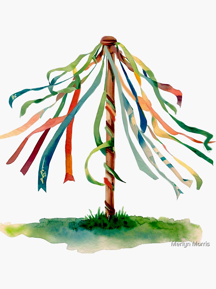 "Celtic Maypole" Sticker for Sale by Digidol | Redbubble