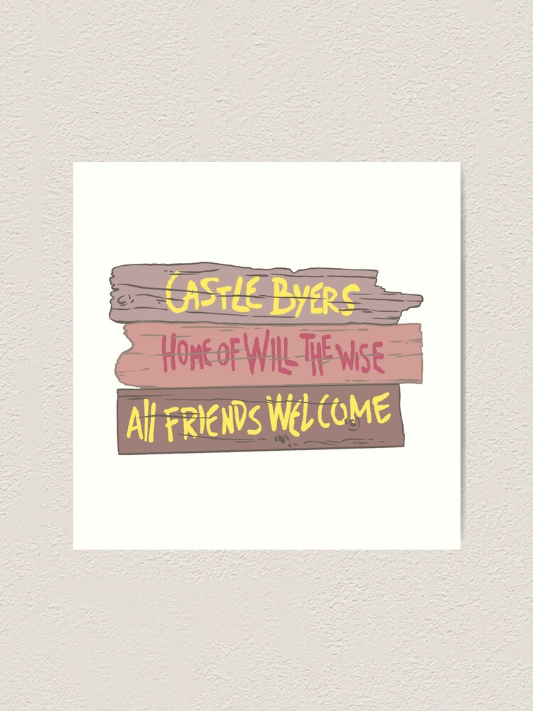 "Castle Byers / Stranger Things" Art Print by klutterschmidt | Redbubble