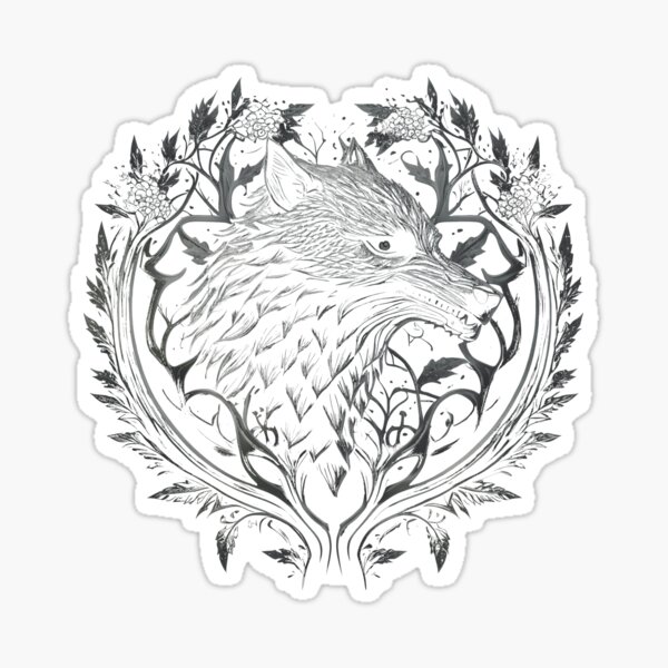 "House of the Silver Fox" Sticker by Flo W | Redbubble