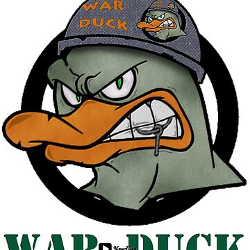 "Official War Duck Logo with colored letters" T-shirt by WarDuck ...