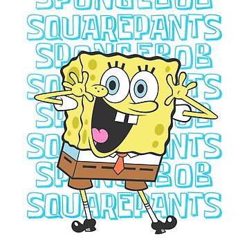 "SpongeBob SquarePants Name Stack Portrait" Essential T-Shirt for Sale ...
