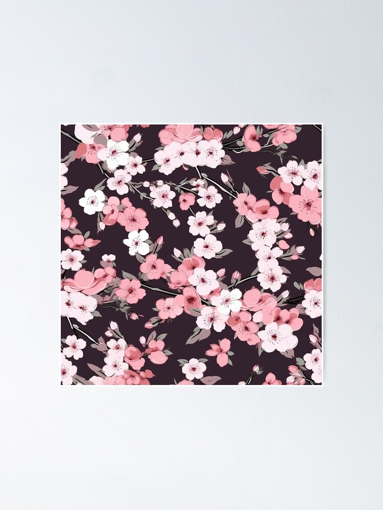Cherry Blossom Pattern Wallpaper