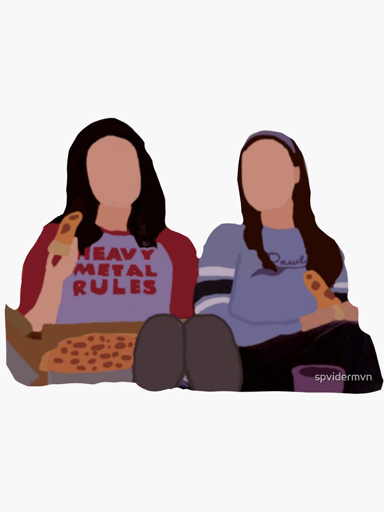 "Lorelai and Rory Gilmore Digital Drawing by stass " Sticker for Sale ...