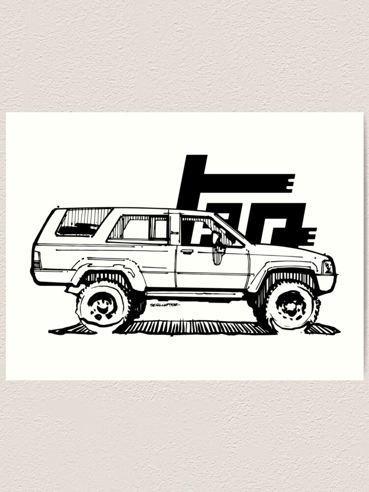 " 1st Gen 4Runner TRD " Art Print for Sale by robert1117 | Redbubble