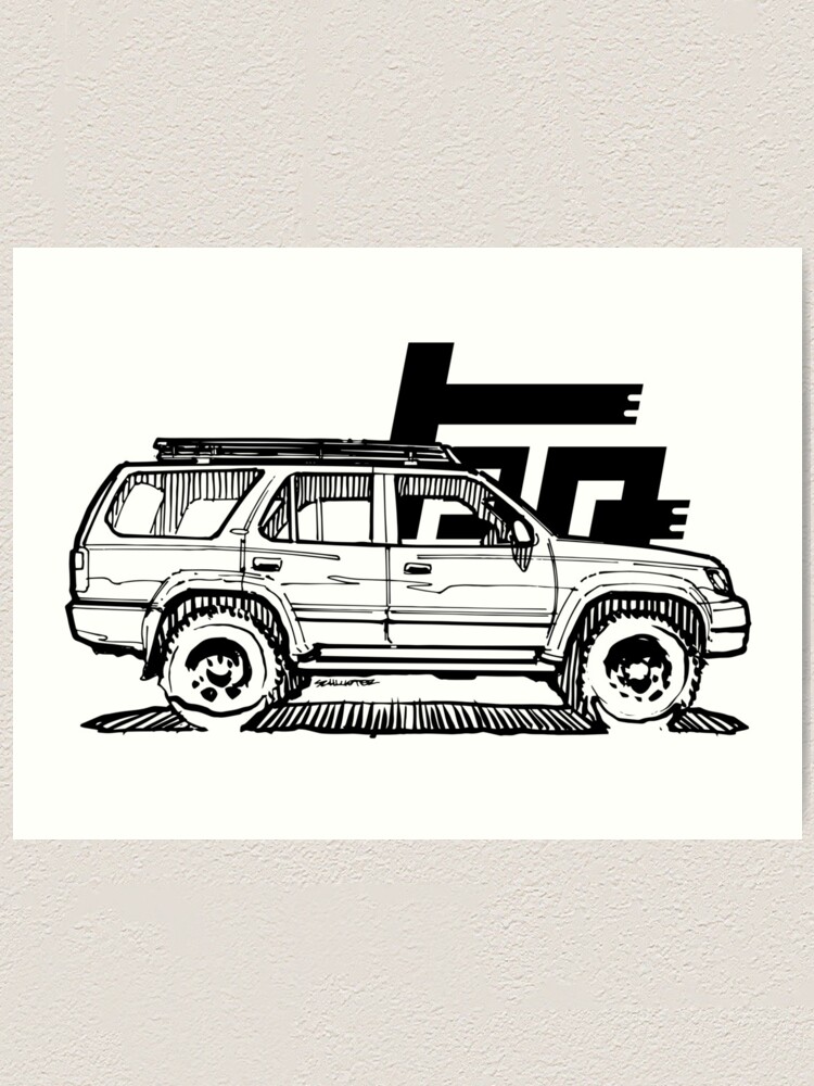 "3rd Gen 4Runner TRD " Art Print by robert1117 | Redbubble