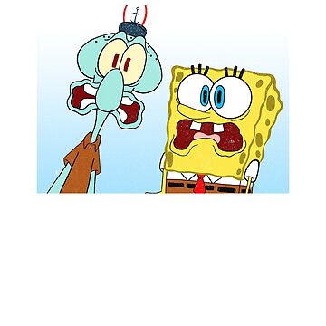 "SpongeBob SquarePants & Squidward Scared Of Adulting" Essential T ...