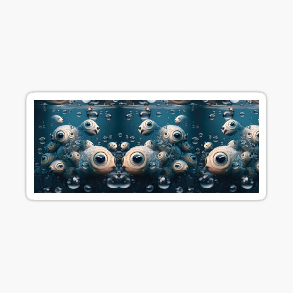 "Floating Eyeballs" Sticker for Sale by IllustratorO1 | Redbubble