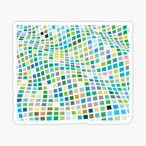 "Rainbow Mosaic Abstract Art" Sticker by BruceALMIGHTY | Redbubble