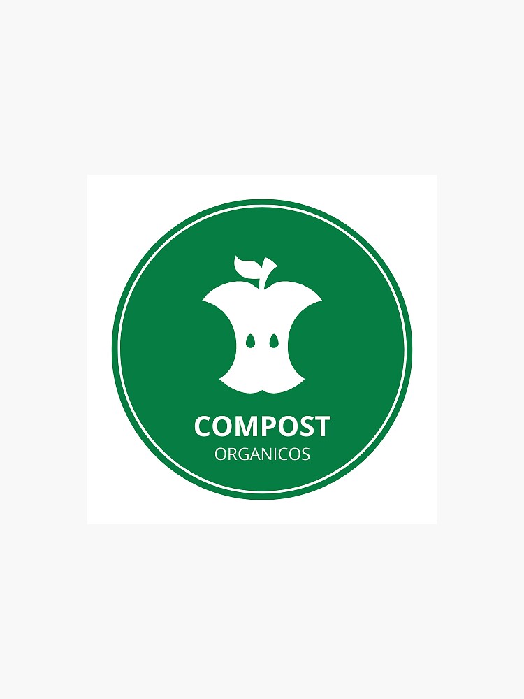 "Compost Sticker - Image and Text" Sticker for Sale by YourSmallActs ...