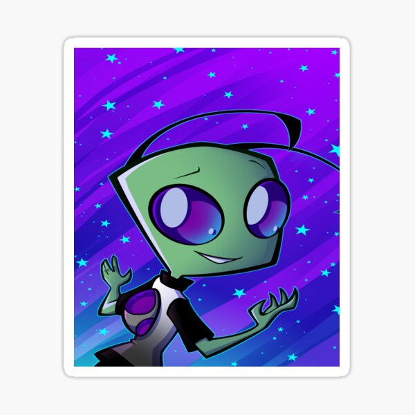 "Invader Zim" Sticker for Sale by Kennessss | Redbubble
