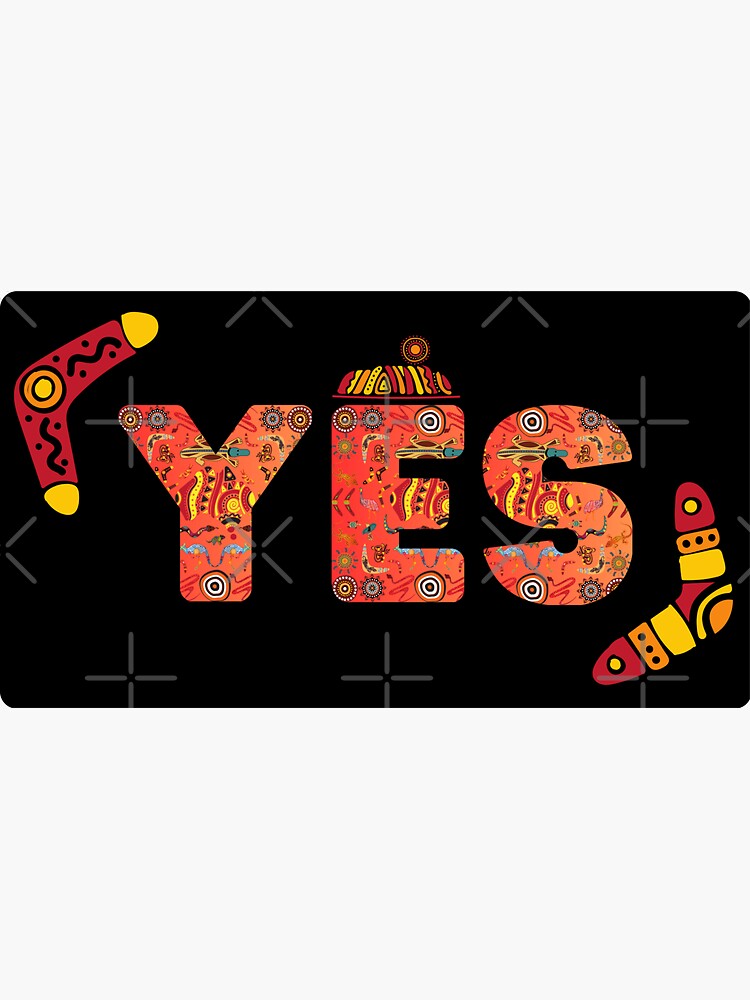 "Vote Yes" Sticker for Sale by DazArtDesigns | Redbubble