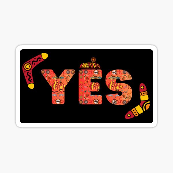 "Vote Yes" Sticker for Sale by DazArtDesigns | Redbubble