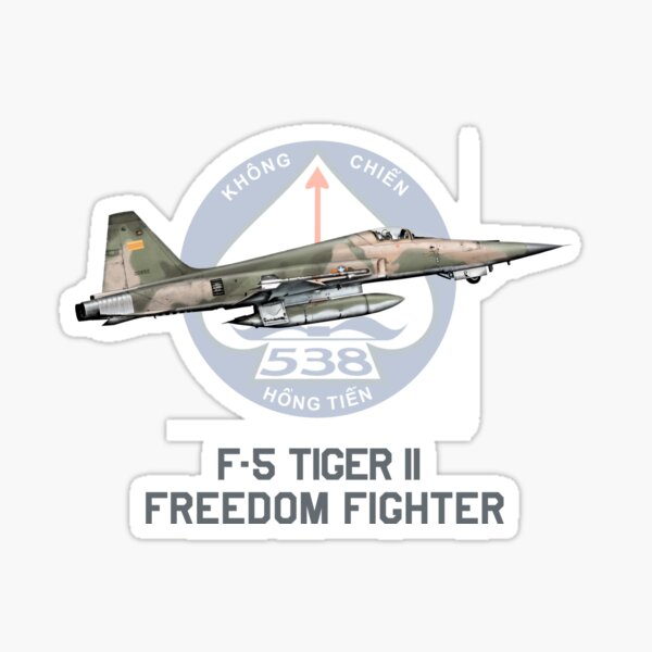 "VNAF F-5E TIGER II FREEDOM FIGHTER" Sticker for Sale by ACVuConcepts ...