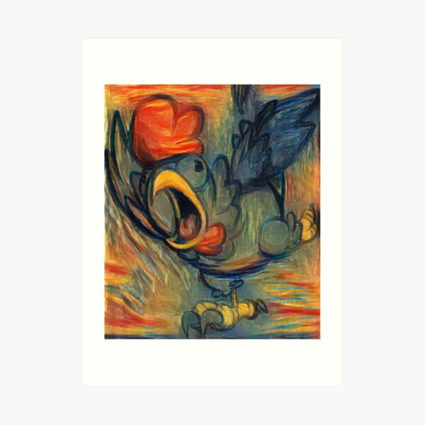 "Chicken Hen AI Generated The Scream Colors AI Art Artificial ...