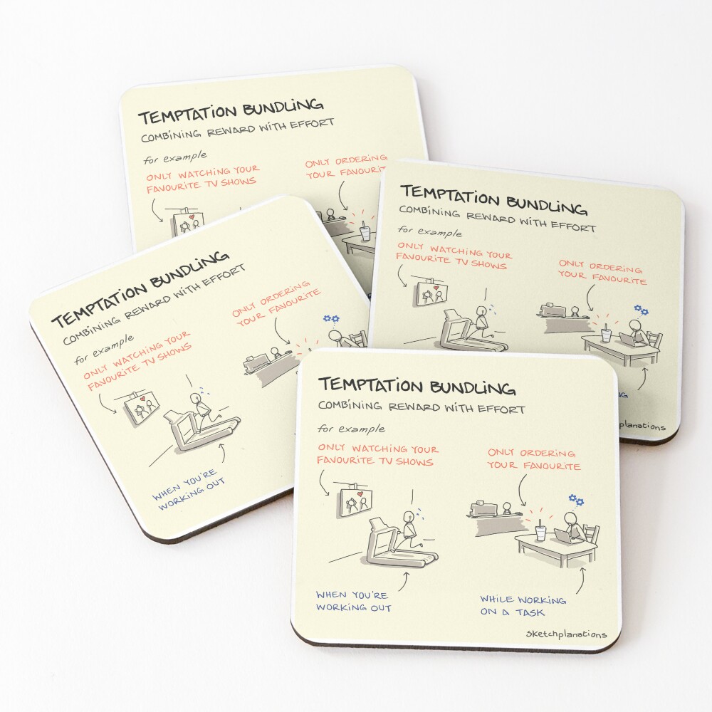 "Temptation bundling" Sticker for Sale by sketchplanator | Redbubble