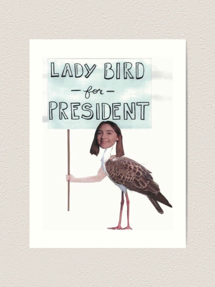 "Vote for Lady Bird Dir. Greta Gerwig" Art Print for Sale by ...