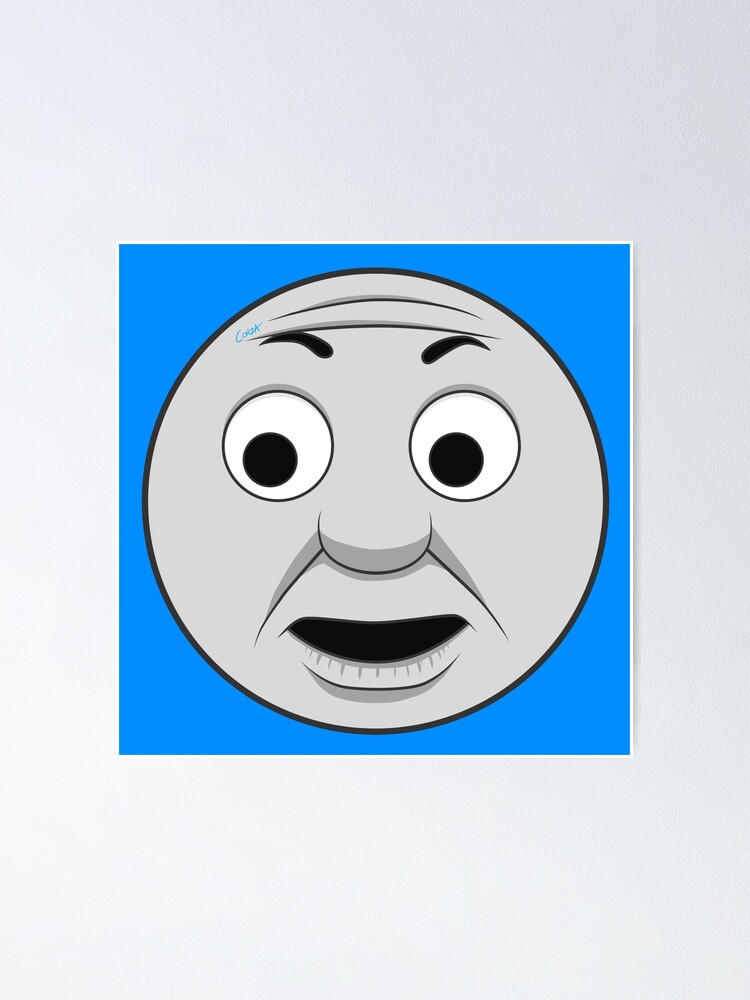 "Thomas (Surprised Face)" Poster for Sale by corzamoon | Redbubble