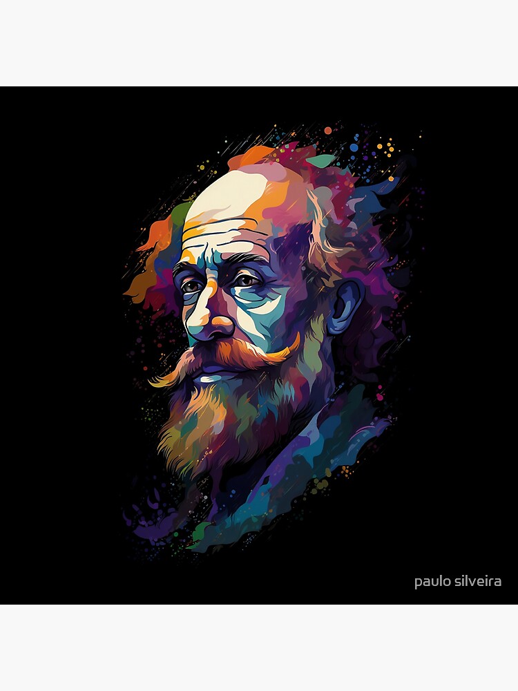 "William Shakespeare face paiting." Sticker for Sale by paulo silveira ...