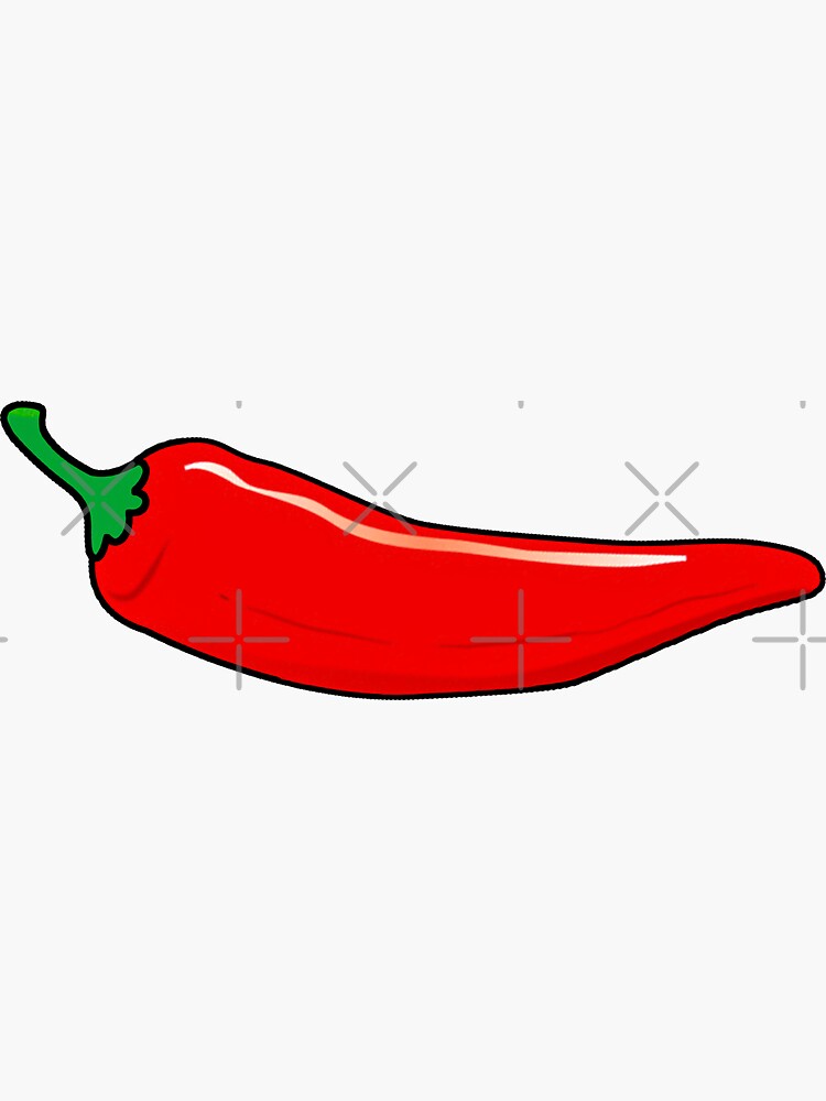 "Red Chilli Pepper" Sticker for Sale by metropol | Redbubble