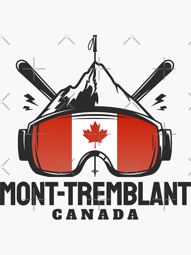 "Mont Tremblant Canada Ski Resort Skiing Souvenir" Sticker for Sale by ...