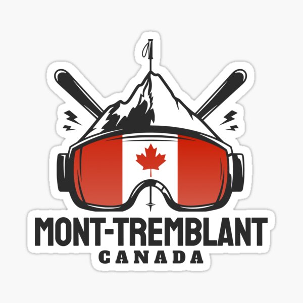 "Mont Tremblant Canada Ski Resort Skiing Souvenir" Sticker for Sale by ...