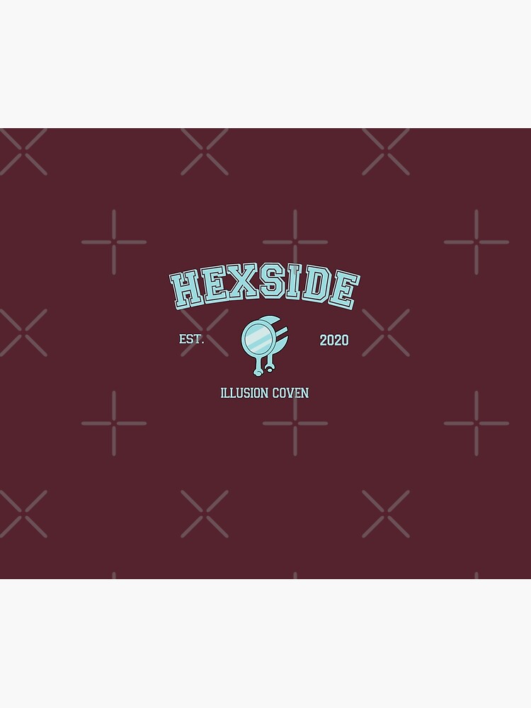 Ilusion Coven - Hexside Magic School Shower Curtain sold by ChasKnox ...