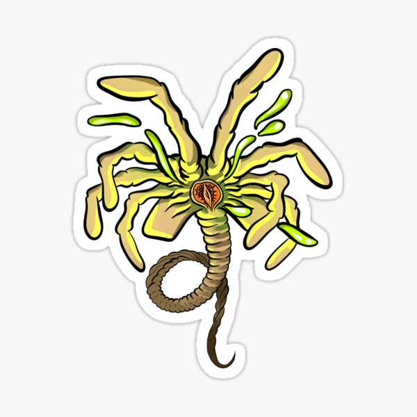 Facehugger Memes Aliens Chestburster Facehugger Funny Stickers For