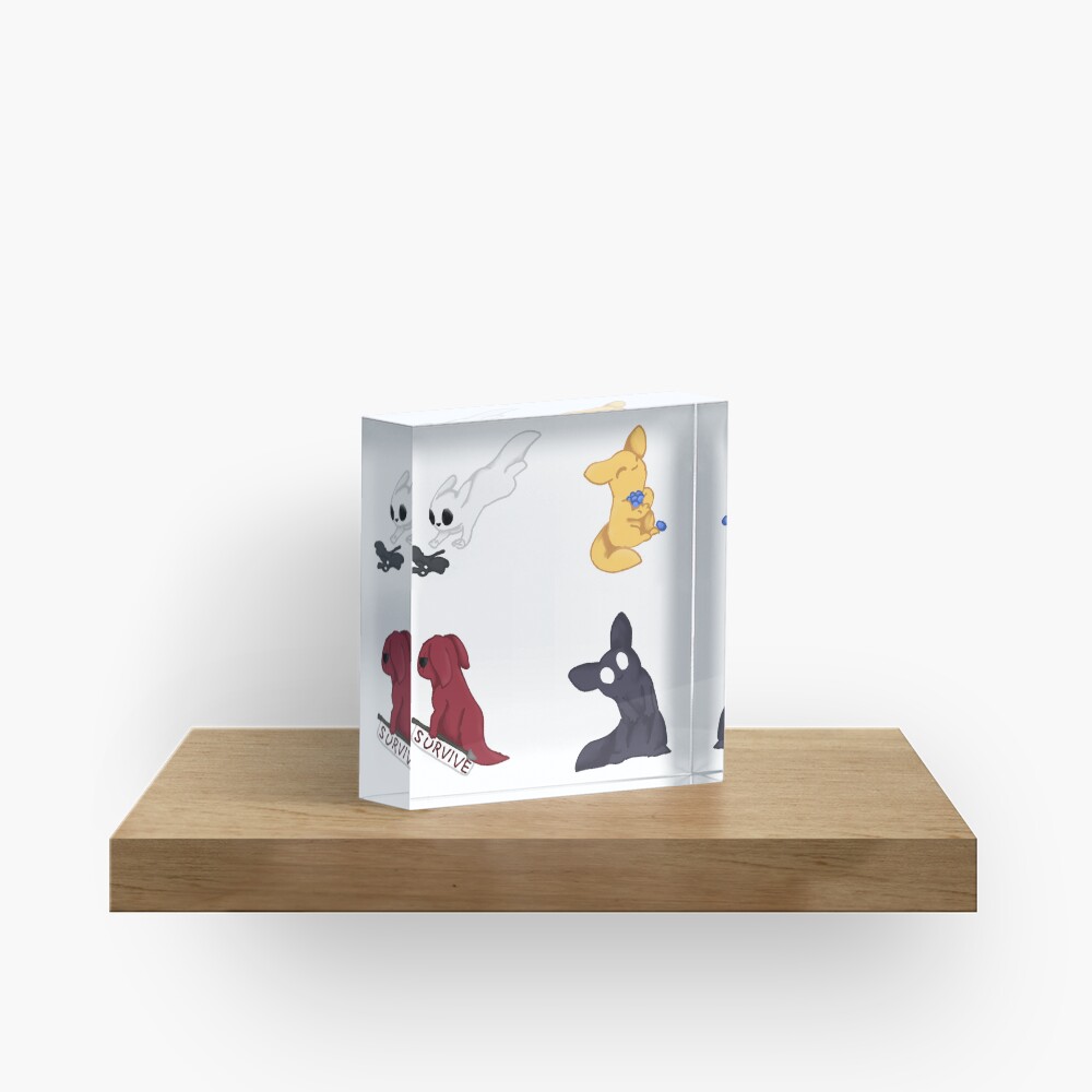 "Rain World slugcats" Sticker for Sale by HuskyCannot | Redbubble