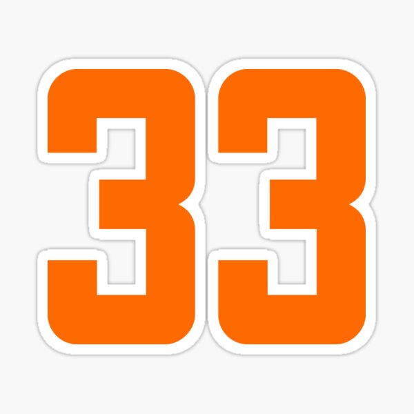 Number 33 Stickers | Redbubble