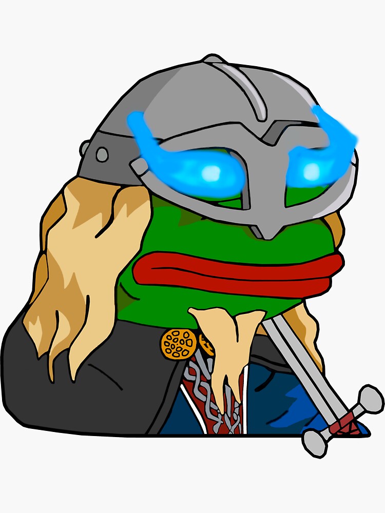 "Norse Viking Pepe" Sticker for Sale by Slav-Art | Redbubble