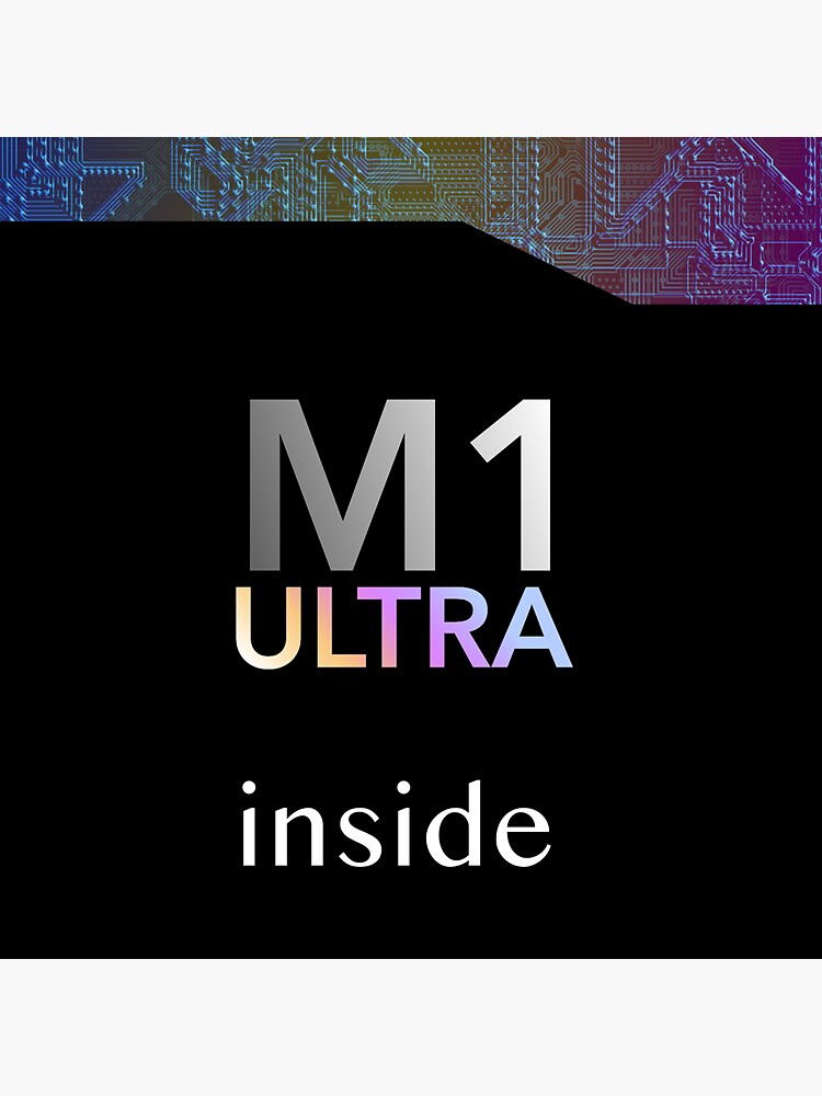 "M1 ULTRA inside" Sticker for Sale by Merkmal | Redbubble