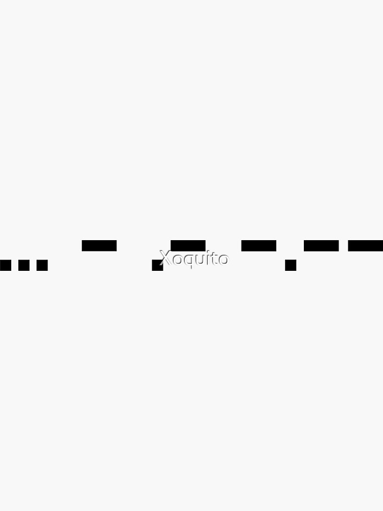 "Stay morse code " Sticker for Sale by Xoquito | Redbubble