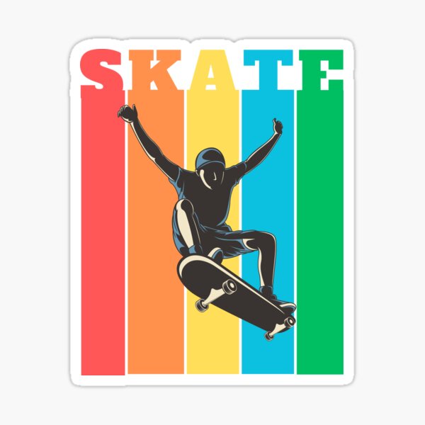 "Vintage Skate " Sticker for Sale by Dissan | Redbubble