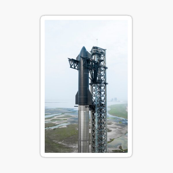 "SpaceX Starship stacked for Launch" Sticker for Sale by Star-Citizen ...