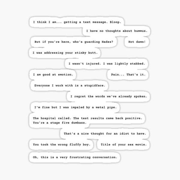 "Brooklyn Nine-Nine Captain Raymond Holt Quotes Set" Sticker for Sale ...