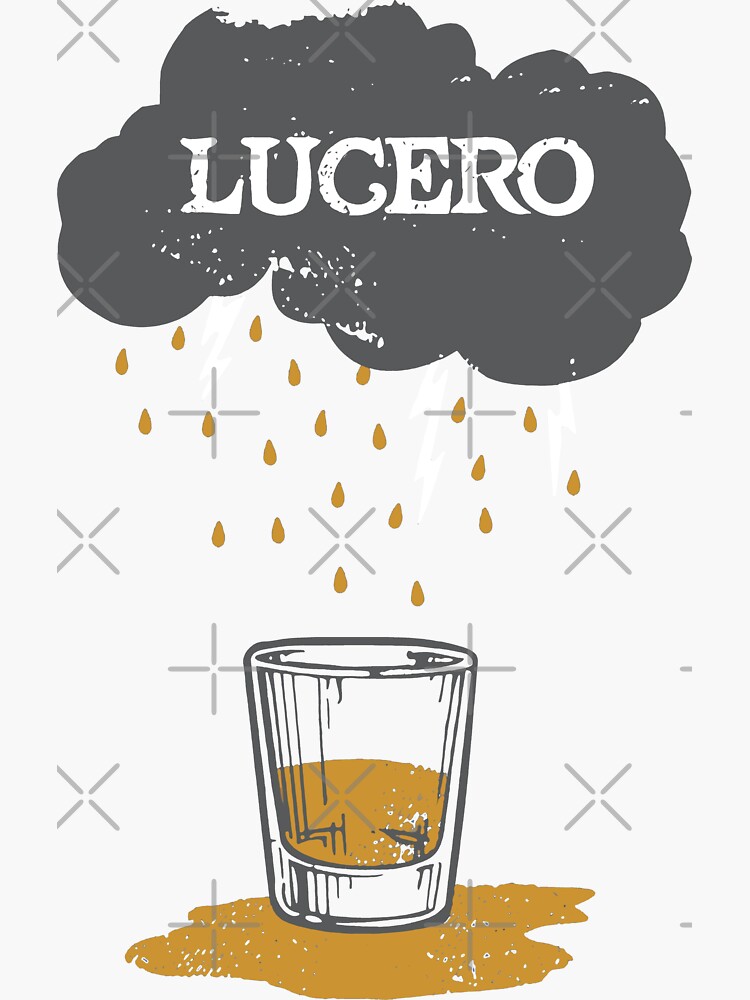 "Lucero Band Poster Rain Cup Coopffee Logo" Sticker for Sale by ...