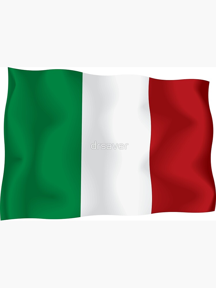 3D Animated Waving Flag of Italy Premium Matte Vertical Poster sold by ...