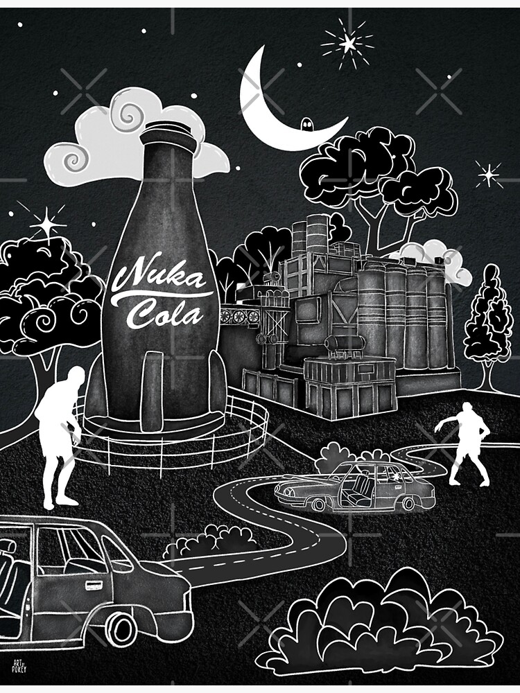 "Nuka Cola " Sticker for Sale by ArtByPokey | Redbubble