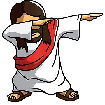 "Dabbing Jesus Dancing Christian Christmas" Sticker for Sale by ...