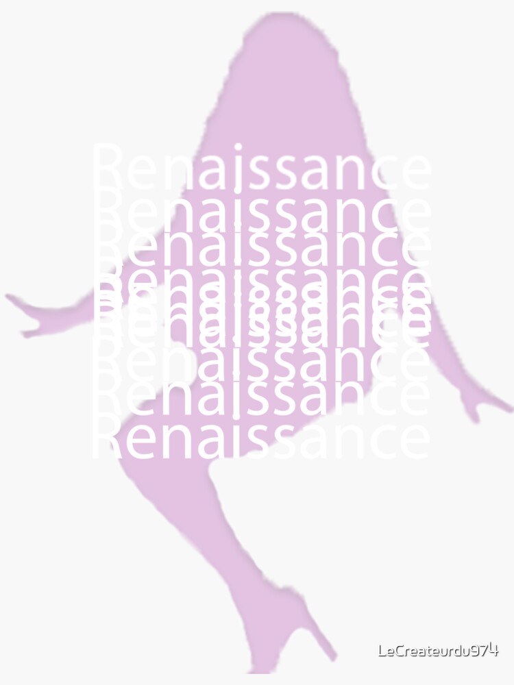 Beyonce Renaissance album cover Sticker sold by Dmitry Novitskiy | SKU ...