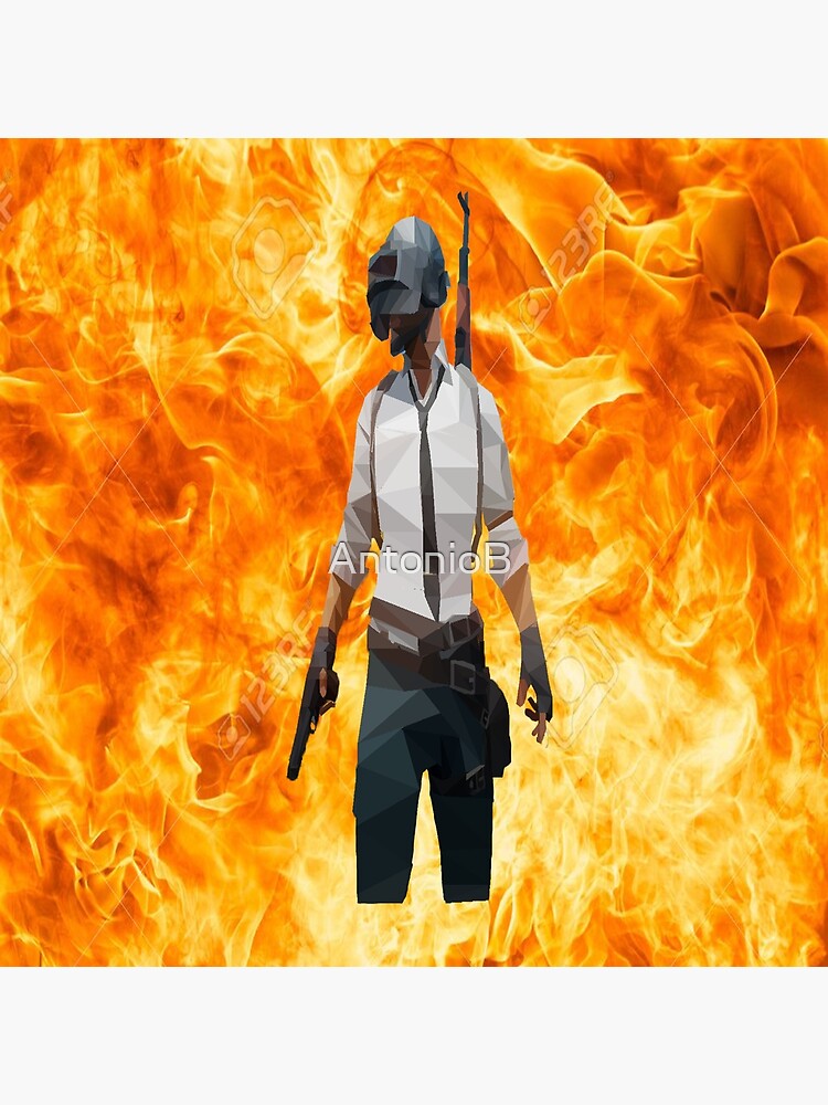 "PUBG Low Poly w/Explosion" Art Print for Sale by AntonioB | Redbubble