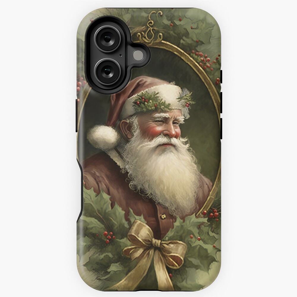 "Vintage Santa Claus Father Christmas Watercolor Old Fashioned Yule ...