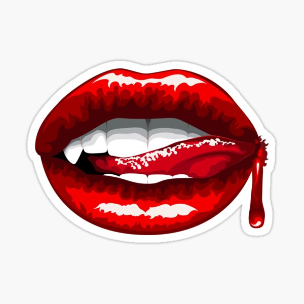 "Bloody Bites" Sticker by . VectorInk | Redbubble