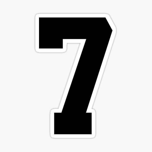 "7. The number seven on shirts and stuff." Sticker by Swaygo | Redbubble