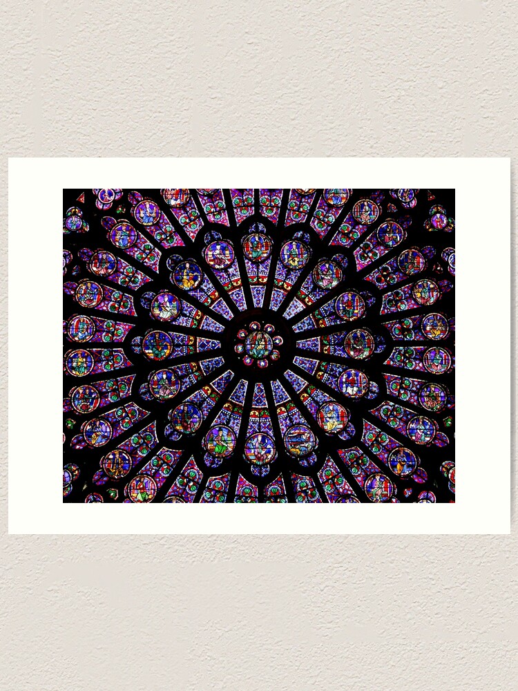 "Notre Dame Rose Window" Art Print for Sale by SaraFideler | Redbubble