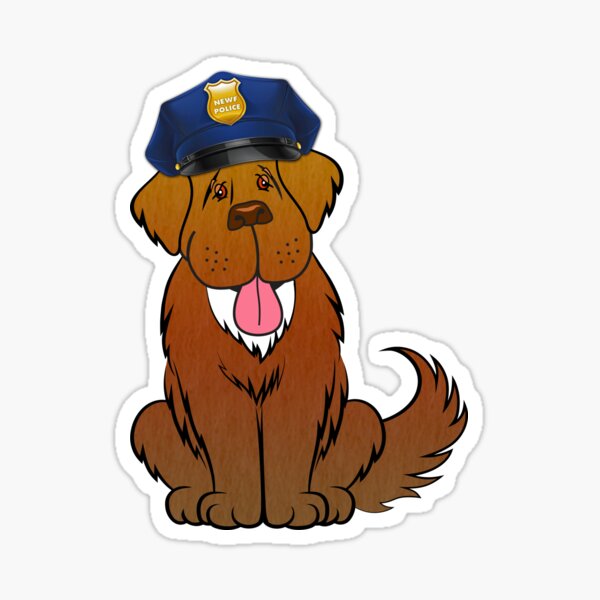 "Newfoundland Police Dog" Sticker by itsmechris | Redbubble
