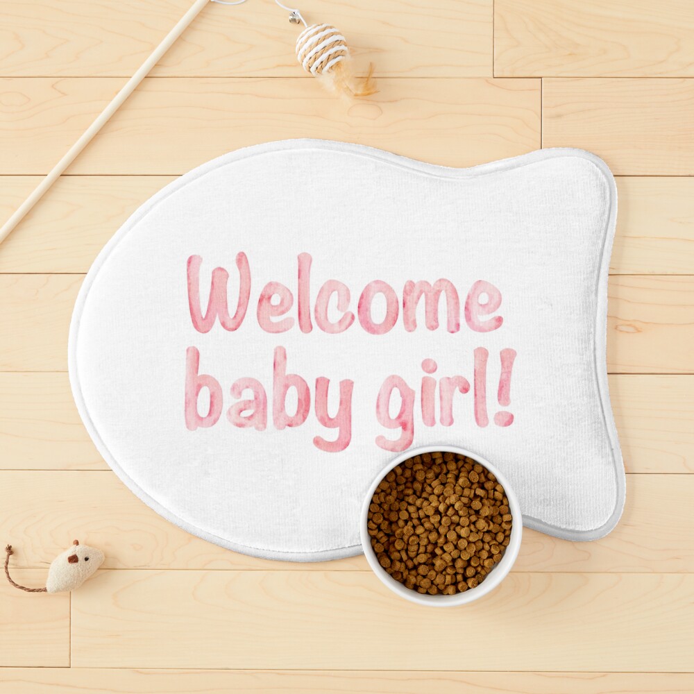 "Welcome, baby girl!" Sticker for Sale by SunBearBooks | Redbubble