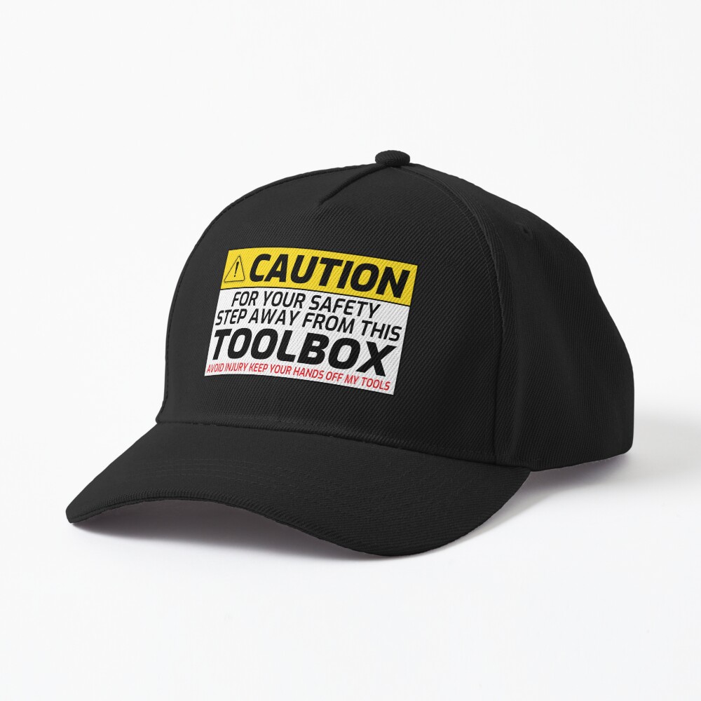 "Step Away from My Toolbox Funny Tool Box Warning sign" Sticker for ...