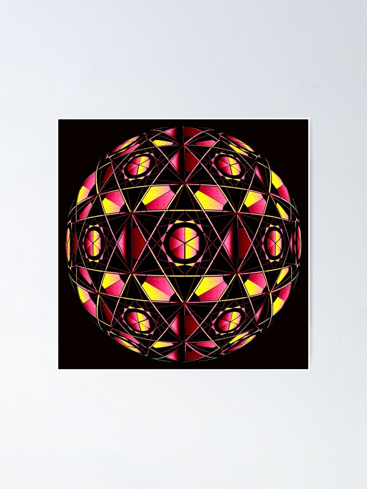"Red orb" Poster by MARTYMAGUS1 | Redbubble