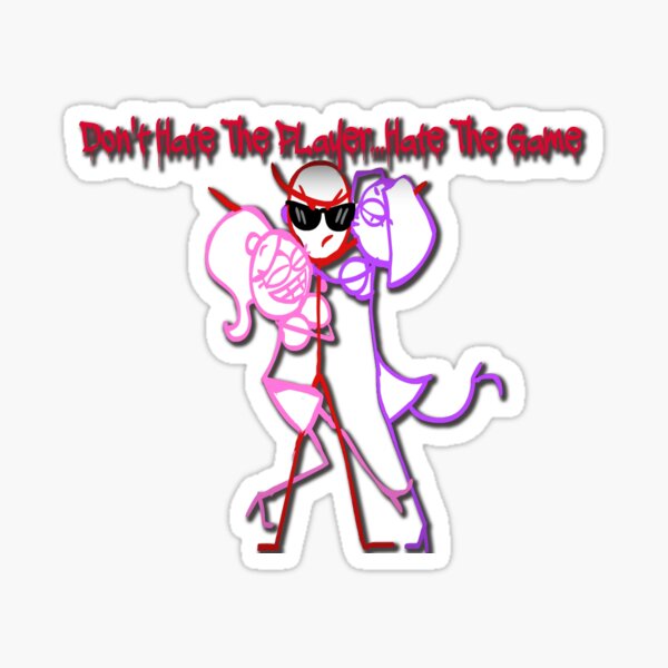 "Red Pimp - Dick Figures Comedy Cartoon" Sticker for Sale by LMAOdotcom ...